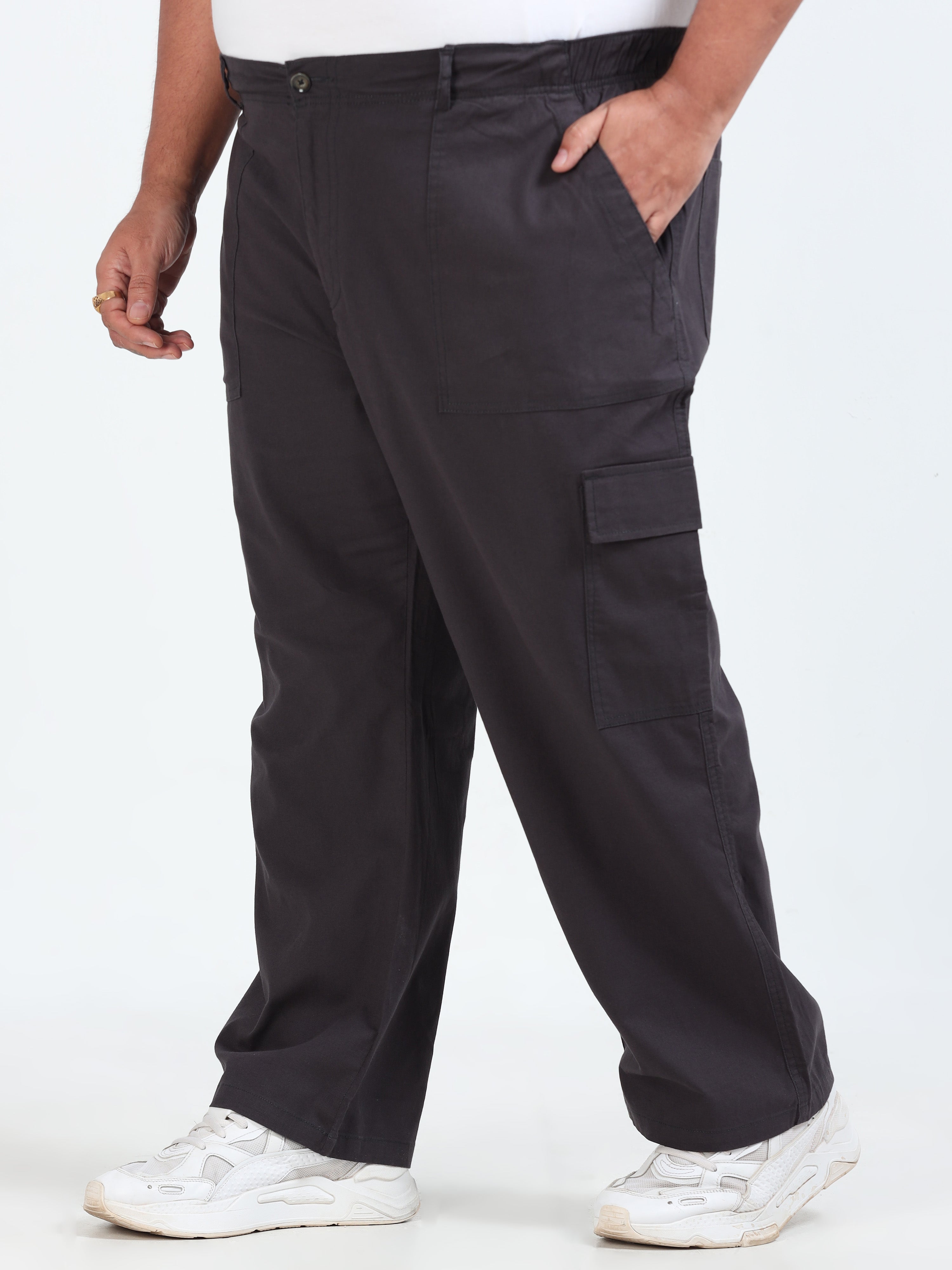 Shop Mens Graphite Classic Fit Cargo Pants Online in India